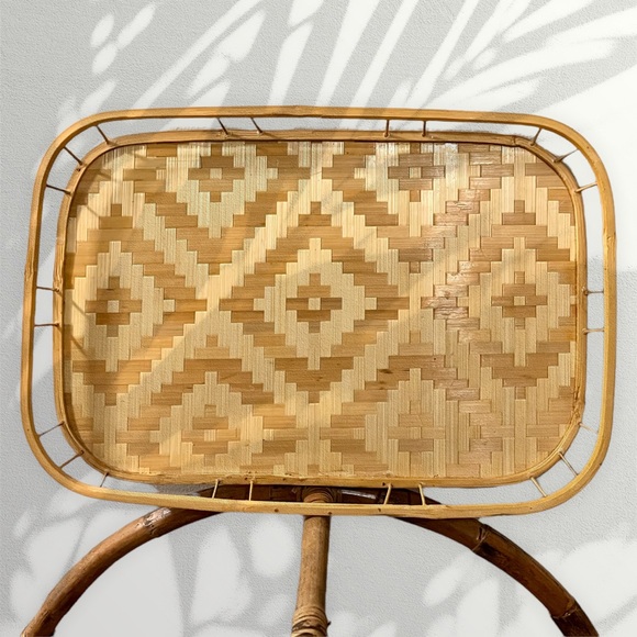 Vintage | Accents | Flash Sale 28 Set 4 Vintage Bamboo Trays Set Four ...